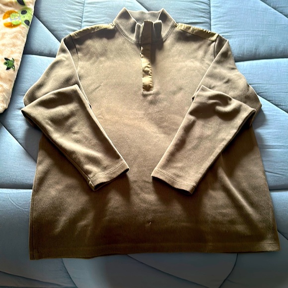 Hugo Boss | Sweaters | Hugo Boss Half Zip Pull Over Olive Green | Poshmark